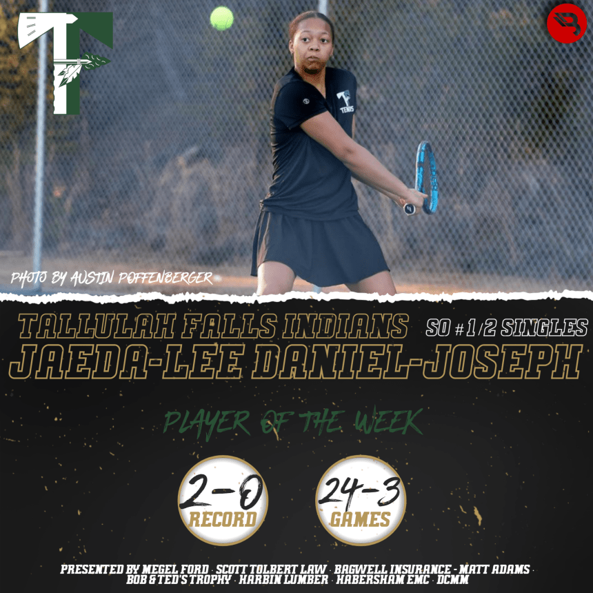 Rabun doubles, Daniel-Joseph take tennis POW awards | BLITZ