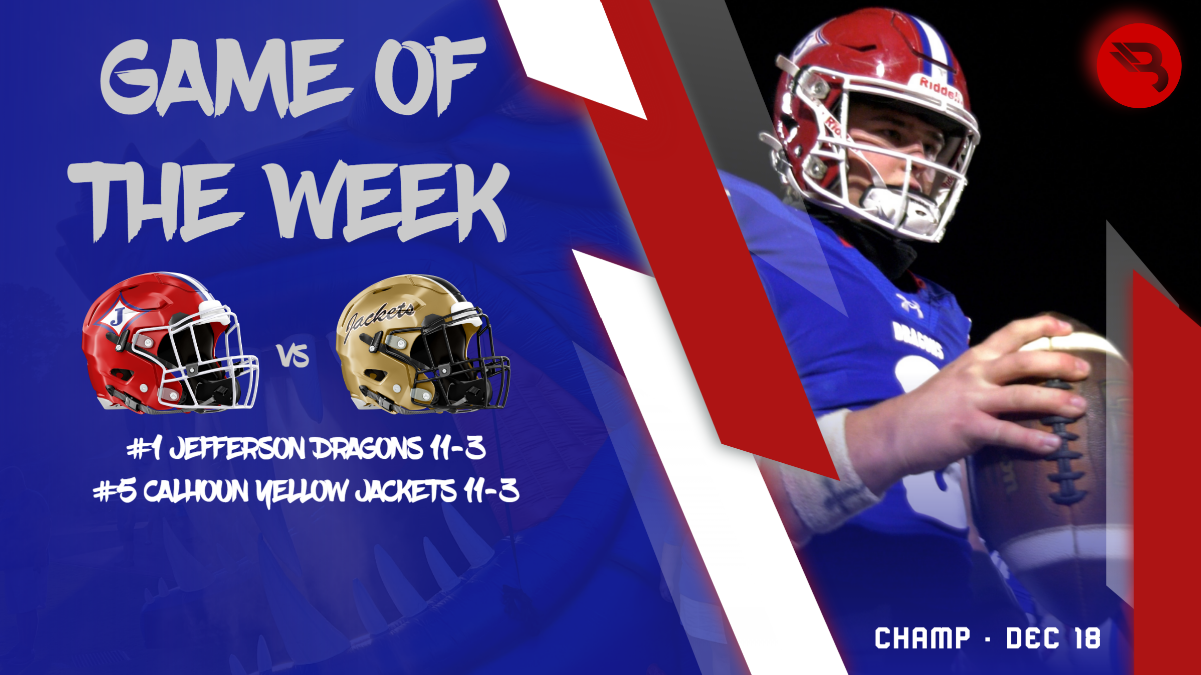Game of the Week: #1 Jefferson vs #5 Calhoun – BLITZ