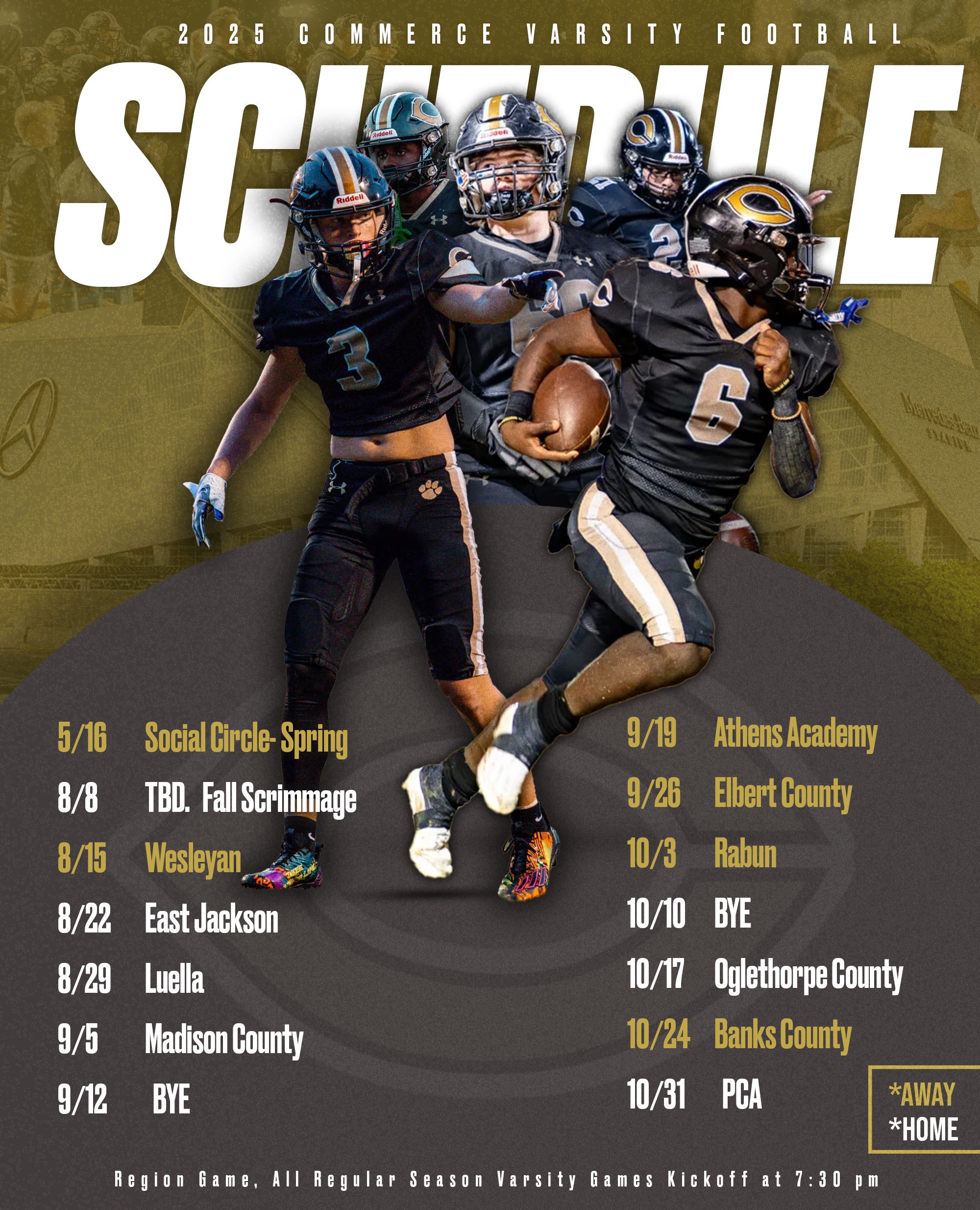 2025 Football Schedule & Predictions: Commerce – BLITZ